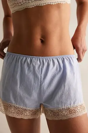 Only Hearts Lace Edge Shorties - Cascade
