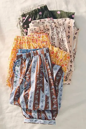 Free People Free People "On Repeat" Pyjama Trousers Coconut