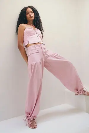We The Free Lotus Balloon Jeans - Keepsake Lilac