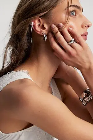 Free People Naomi Ear Cuff Set - Silver