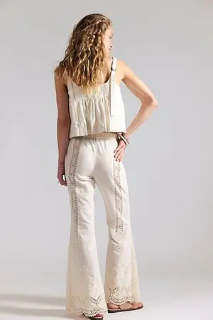 Free People Aliyah Lace Flare Pants