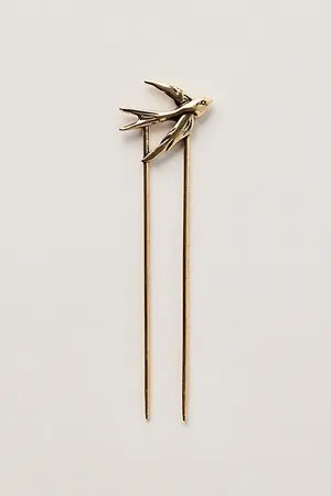 Free People Novelty Animal Hair Pin - Bird