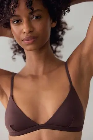 INTIMATELY Charlie Microfiber Triangle Bralette At - Double Espresso