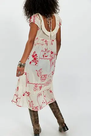 Free People Annie Embroidered Maxi Top