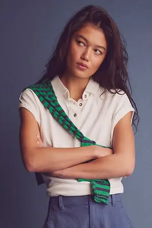 We The Free Keep On Polo Shirt - Ivory