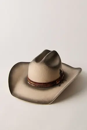 MOSSANT Felted Western Hat With Braided Trim