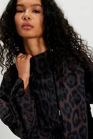 Apparis Leopard Print Windbreaker Jacket