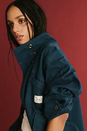 We The Free Collins Washed Canvas Funnel-neck Jacket - Deep Dive