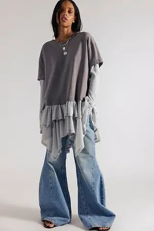 We The Free Ruffled Layered T-shirt