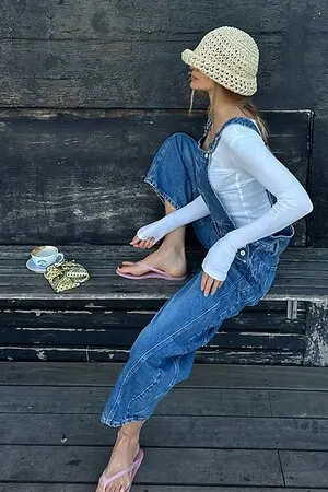 Free People Sailor Straw Hat - Neutral