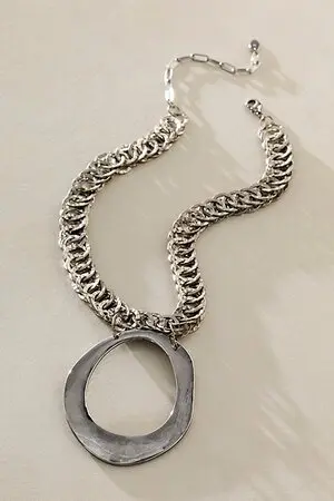 Free People Sienna Pendant Necklace - Silver