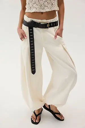 We The Free Jona Extra Long Leather Belt - Black