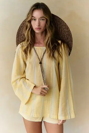 Free People Striped Kaftans Tunics For Women
