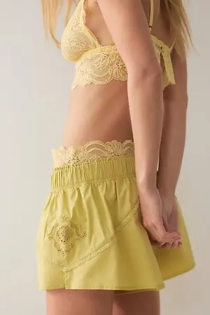 INTIMATELY Don't Worry Baby Shorts - Silent Lime