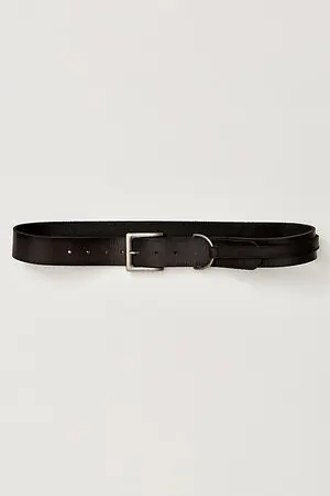 Free People Torre Leather Belt - Black