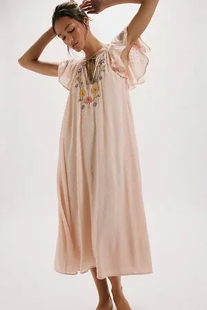 Free People Savannah Rose Midi Dress