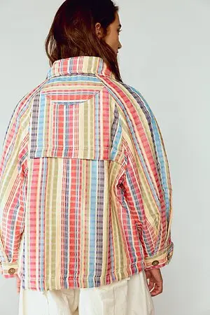 Free People Jojo Beach Funnel-neck Jacket