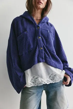 We The Free Lolli Swing Cardigan With Hood - Cosmic