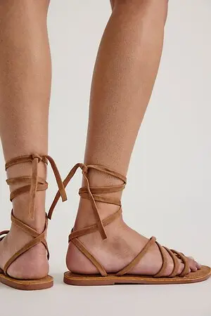 FP COLLECTION Suede Wrap Sandals