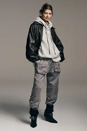 We The Free Desert Moon Leather Bomber Jacket