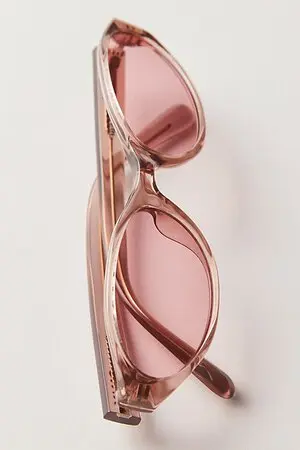 Quay Auro Points Oval Sunglasses - Peony