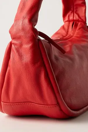 Free People Alexa Leather Shoulder Bag - Red