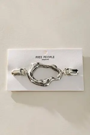 Free People Organic Shape Cinch Pin - Silver