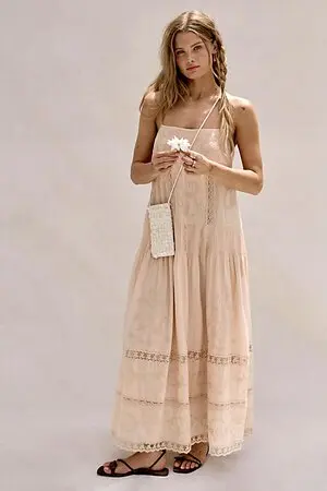 Free People Solana Midi Dress - Blush