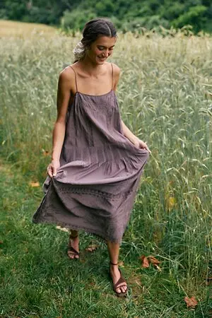 Free People Free People Solana Midi Dress Iron