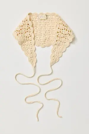 Free People Colbie Crochet Triangle Scarf At