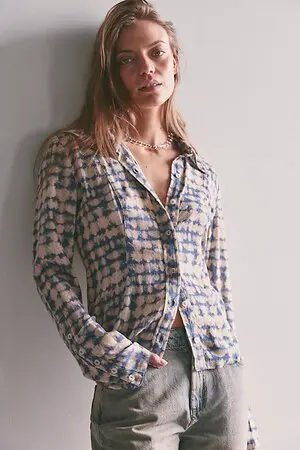 We The Free Nathalia Button Down Top