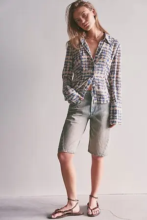 We The Free Nathalia Button Down Top