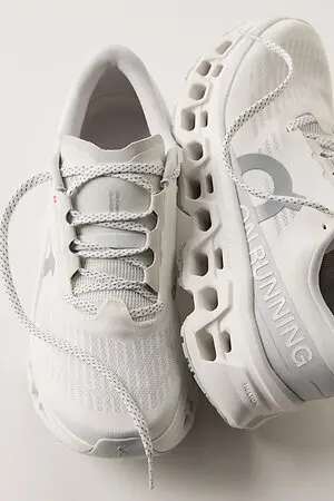 On Cloudmonster 3 Running Sneakers - White/wolf