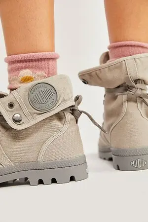 PALLADIUM Baggy High-top Lace-up Boots - Titanium