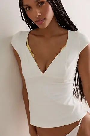 INTIMATELY Duo Corset Cami Top - Ivory