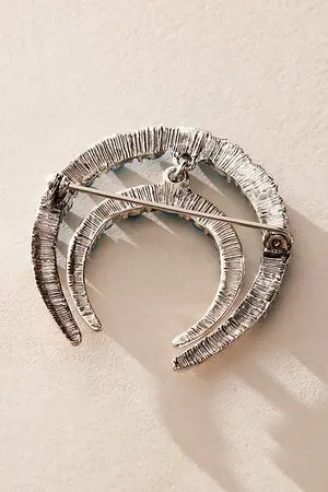 Free People Horseshoe Brooch With Stone Detailing