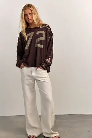 We The Free Lilith Embroidered Long Sleeve Tee