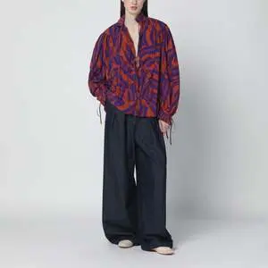 Dries Van Noten Printed Cotton Poplin Shirt