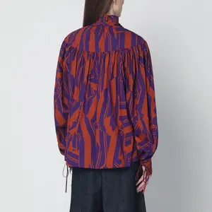 Dries Van Noten Printed Cotton Poplin Shirt