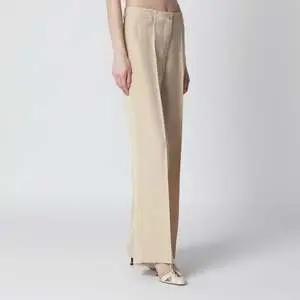 P.a.r.o.s.h Champagne Viscose Trousers