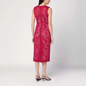 P.a.r.o.s.h Lace Midi Dress - Red