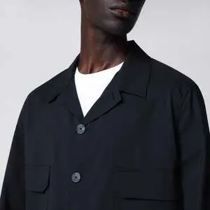 SANTANIELLO Wool-blend Overshirt Jacket