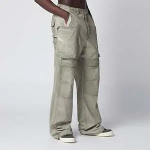 Rick Owens Sand Vintage-effect Cargo Trousers - Beige