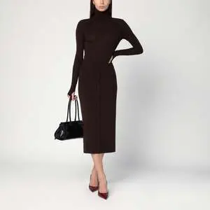 Victoria Beckham Midi Skirt In Wool Blend