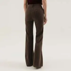 1989 STUDIO Pinstriped Flared Cotton Trousers