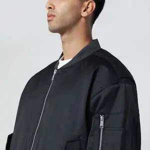 ENTIRE STUDIOS Wool-blend Zip Bomber Jacket