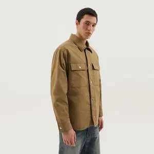 1989 STUDIO Kaki Shirt-jacket With Pockets