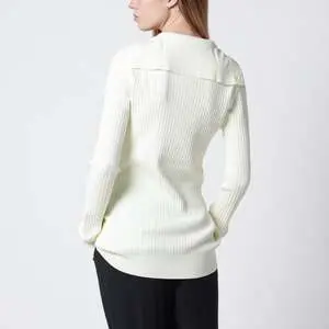 ENTIRE STUDIOS Ribbed Knit Henley Top