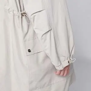 Max Mara Light Beige Cotton Blend Parka