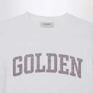 GOLDEN GOOSE Glitter Logo T-shirt